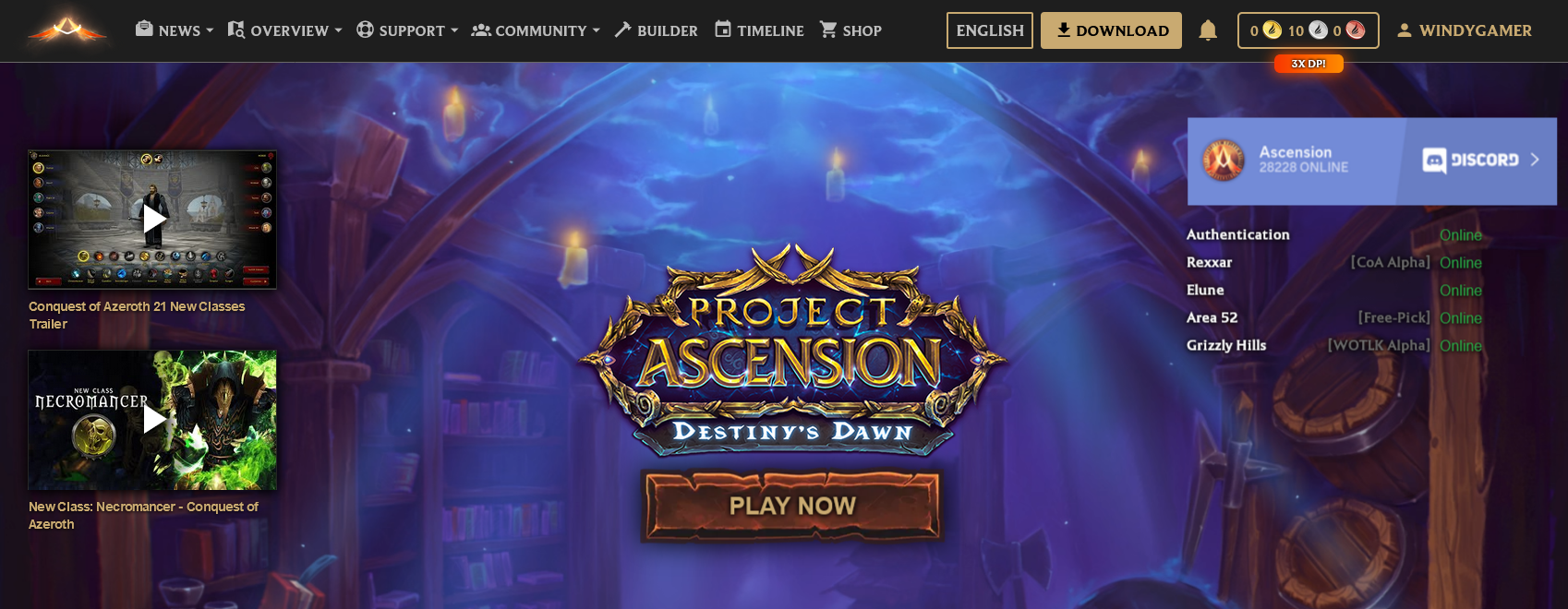 Wow Ascension Private Server – Windy Weather